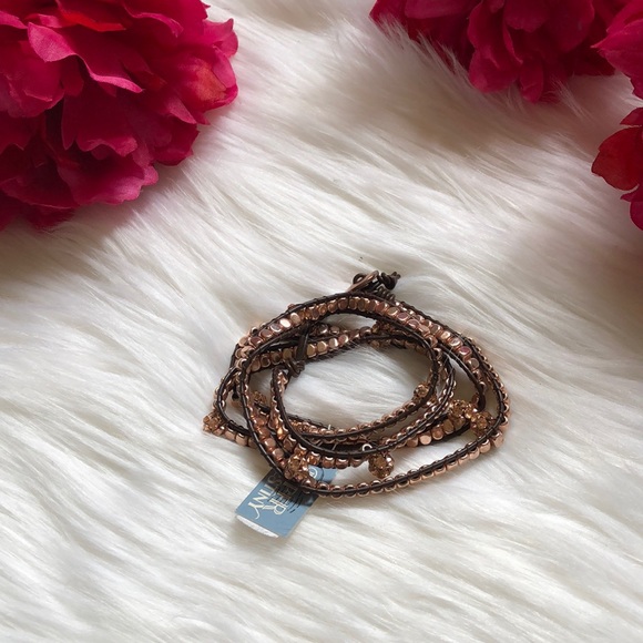 Paper Destiny | Jewelry | Rose Gold Wrap Bracelet | Poshmark